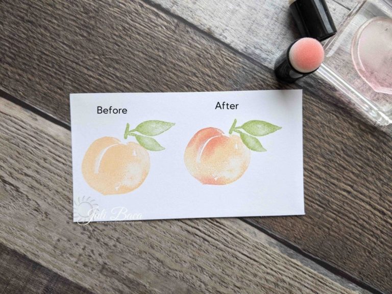 Make Your Stamping POP! Stamp a Realistic Peach! • Sunny Day Stamping