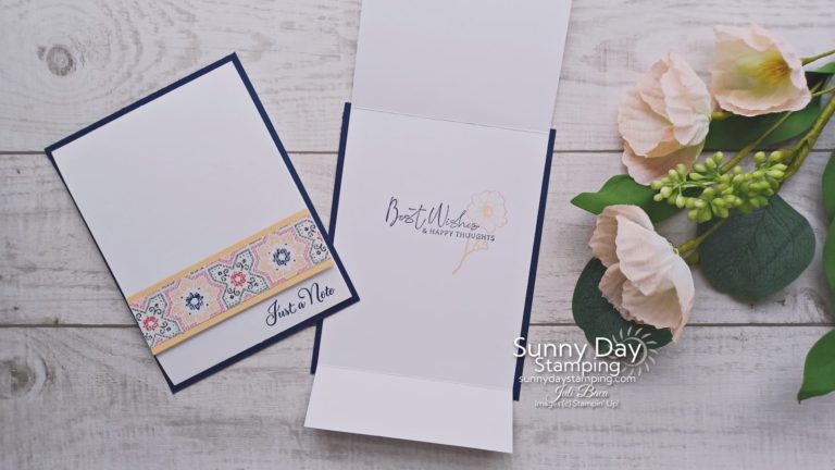 Matchbook Fun Fold Card! Great for beginners! • Sunny Day Stamping