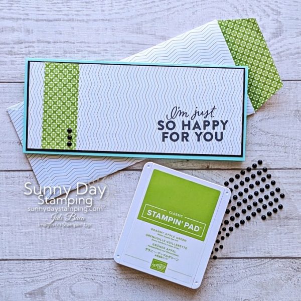 Masculine Slimline Card & Envelope • Sunny Day Stamping