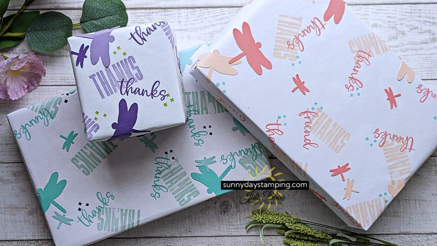 DIY Wrapping Paper • Sunny Day Stamping
