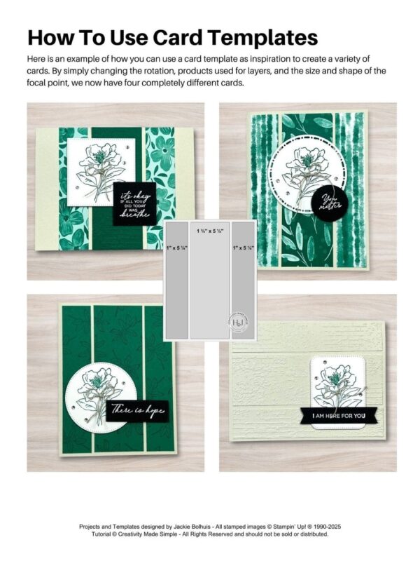 Creativity Made Simple Book - 48 Card Making Templates - PRINTED ...