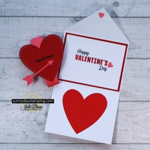 Envelope Fun Fold Card for Valentine's Day • Sunny Day Stamping